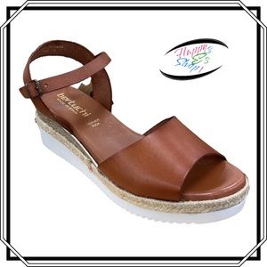 bertuchi | Shoes | Bertuchi Womens Leather Wedge Strap Sandals | Poshmark